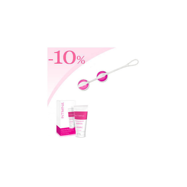 Pessaire Cube perforé avec hydratant féminin et nettoyant Intimina